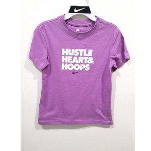 Nike | Shirts & Tops | Nike Girls Graphic Tshirt Shortsleeved Hustle ...